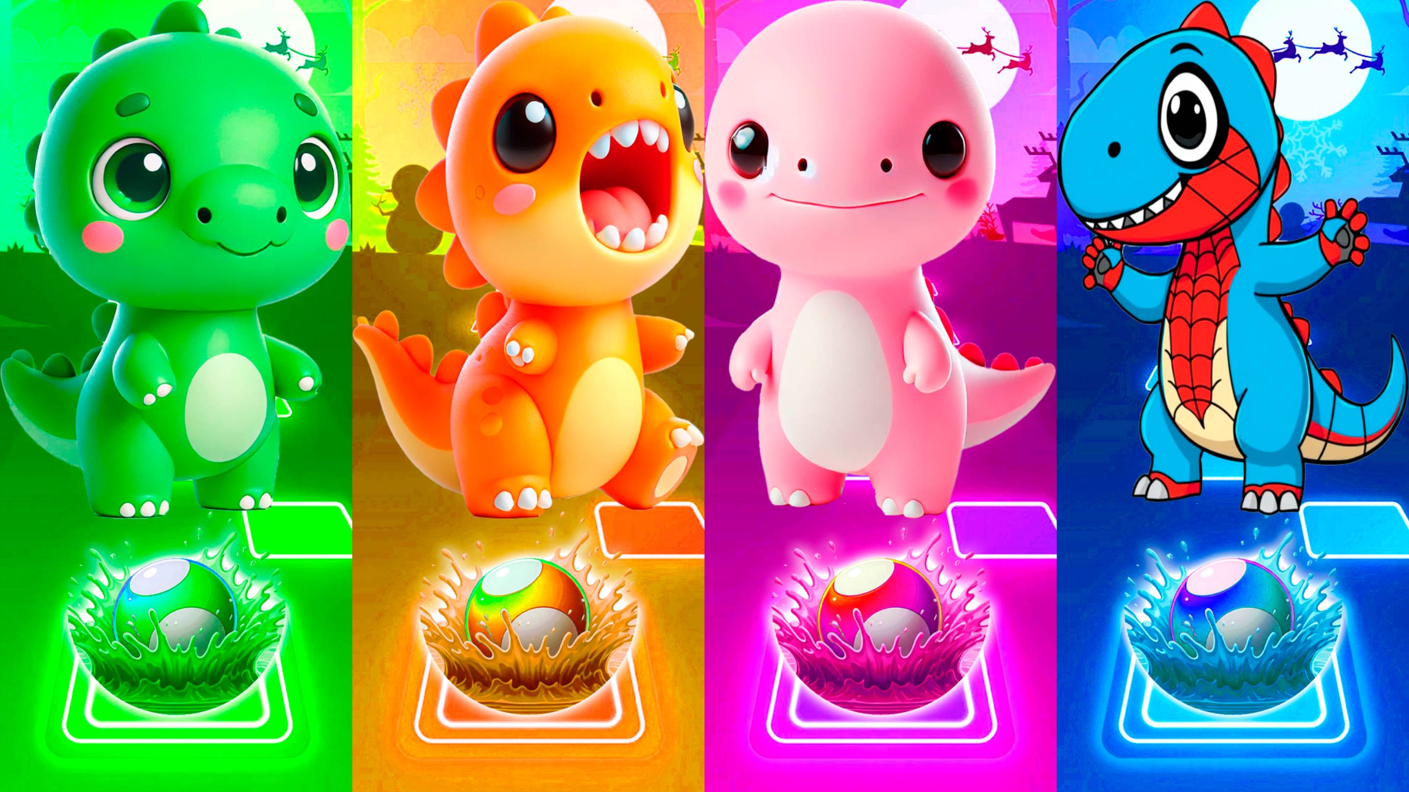 МАЛЫШИ ДИНОЗАВРЫ - Мультики про Динозавров | МУЛЬТФИЛЬМЫ ДИНОЗАВРЫ в Tiles Hop 71 серия