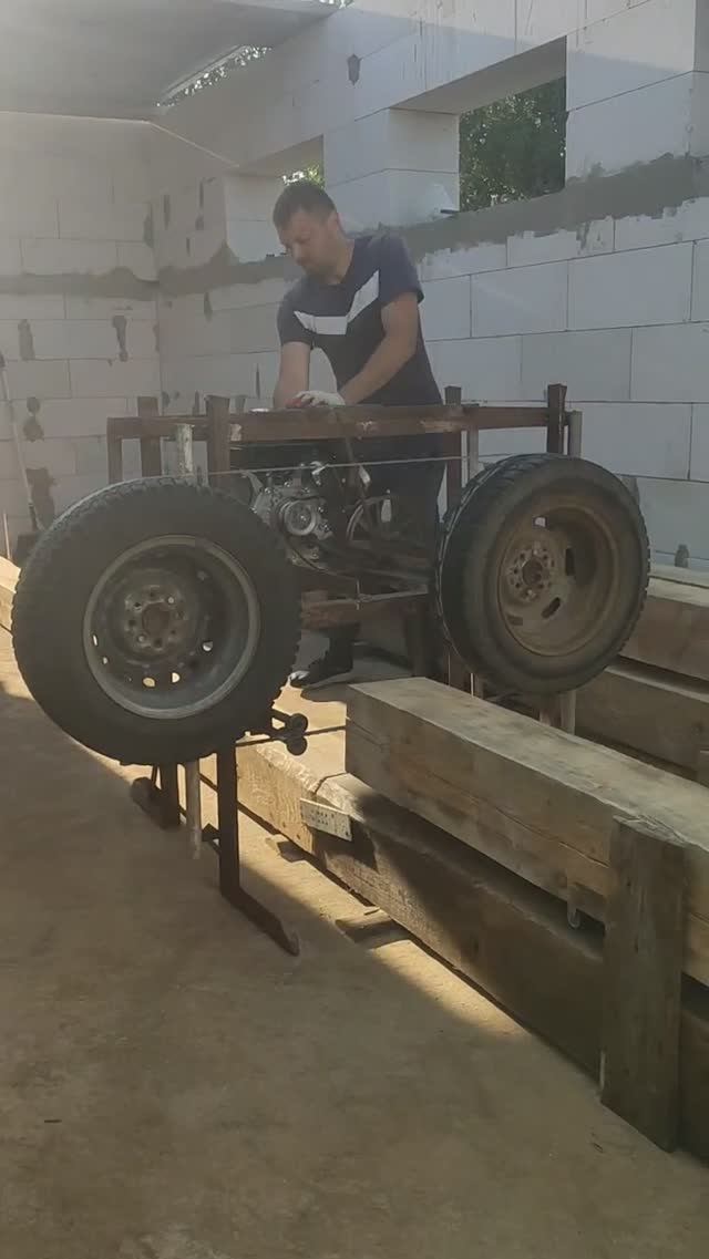 Ленточная пилорама своими руками. Запуск.