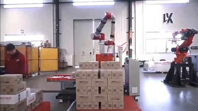 Паллетирование коботом Jaka 1