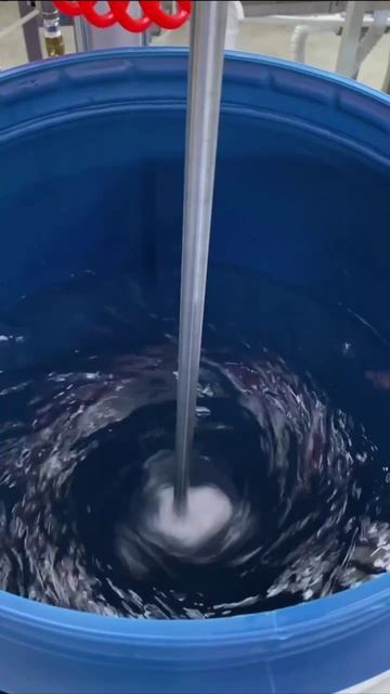 Пневматическая мешалка (пневмомиксер) на станине с регулировкой высоты