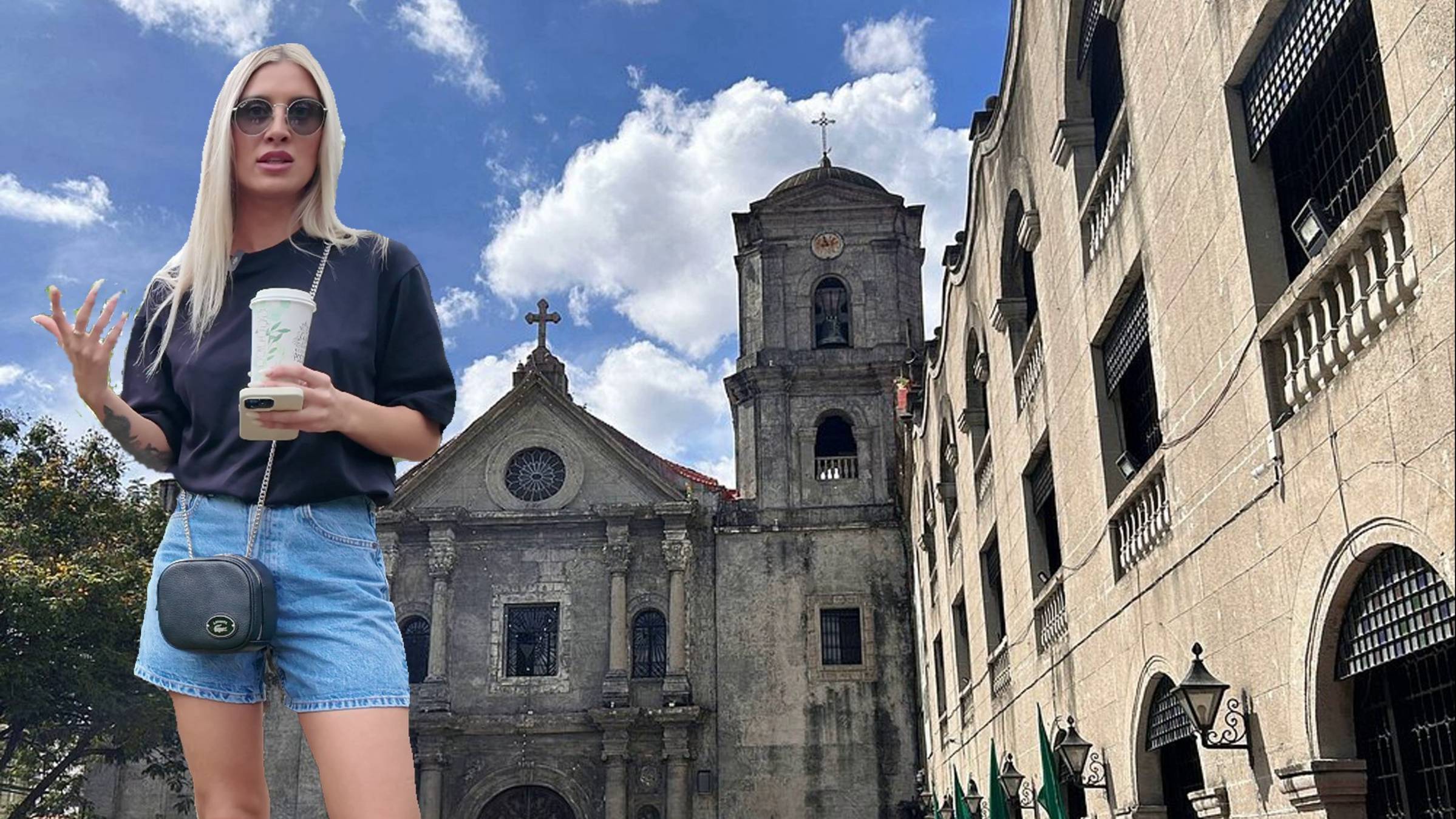 Блондинка в церкви Святого Августина. Филиппины война мусульман католиков. Лиса Манила 2025 часть2.