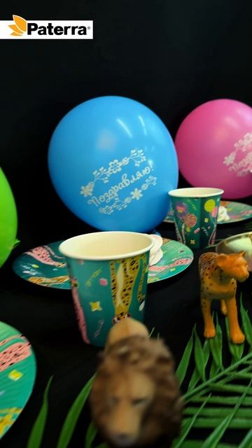 Бумажные тарелки и стаканы «LEO PARTY», Paterra