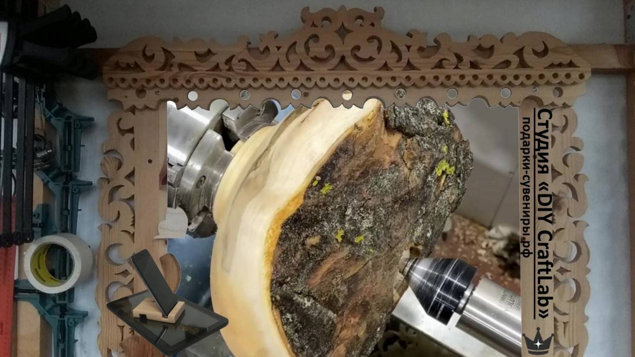 Токарные работы по дереву в столярной мастерской / Сувенир-подарок из дерева в Хабаровске