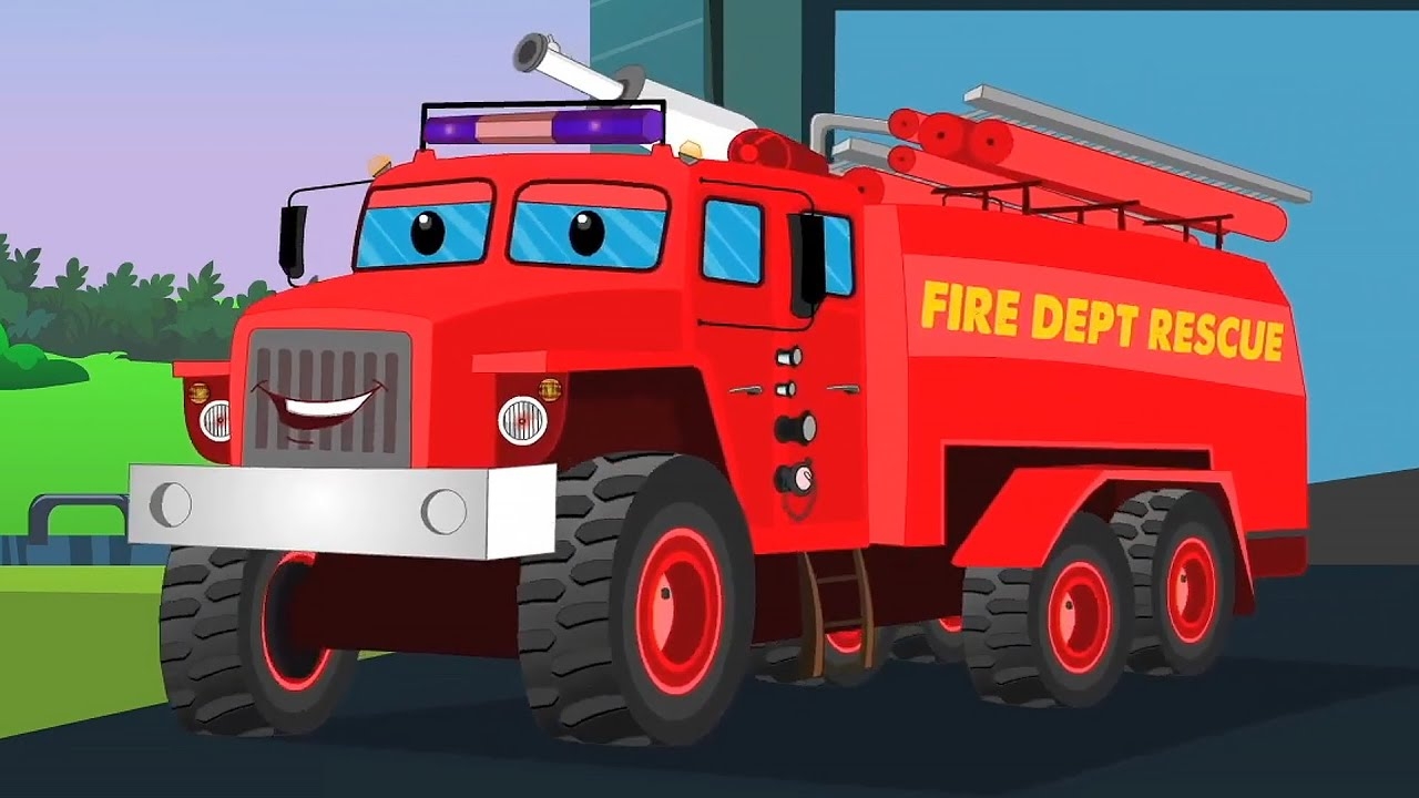 Мультик про пожарную машину / машины помощники / спецтехника / познавательные видео для детей