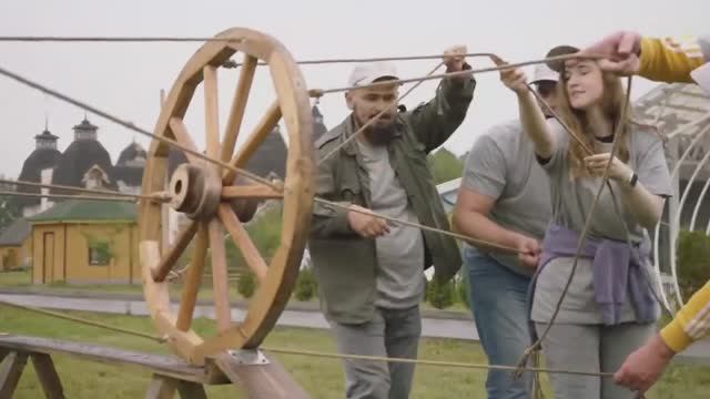 Стройка домов  / Тимбилдинг для компаний на мероприятие