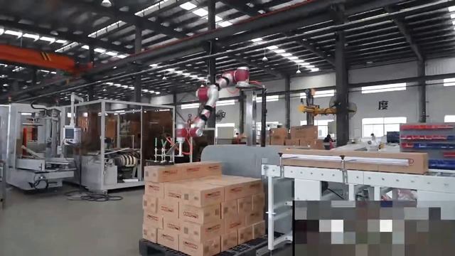 Паллетирование коботом Jaka, 2