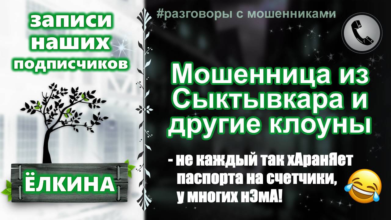 ЁЛКИНА. Мошенница из Сыктывкара и другие клоуны.