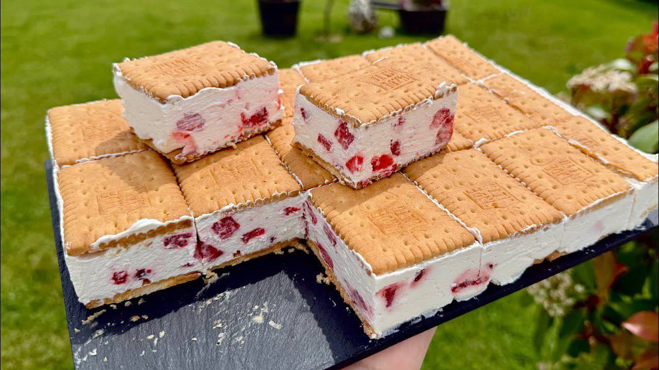 Летний десерт, БЕЗ выпечки, всего за 10 минут