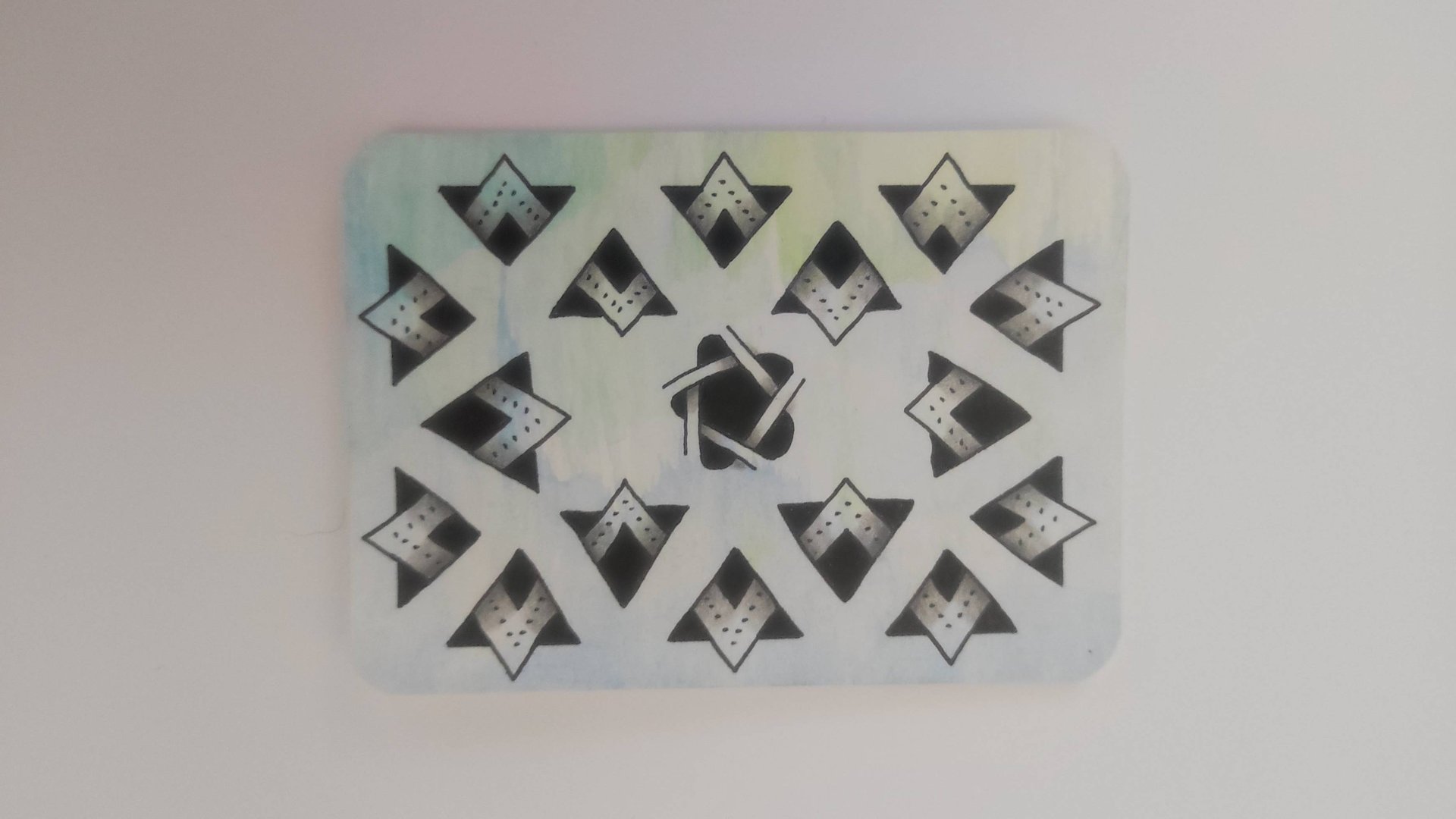 АТС Танцы танглов в акварели 5