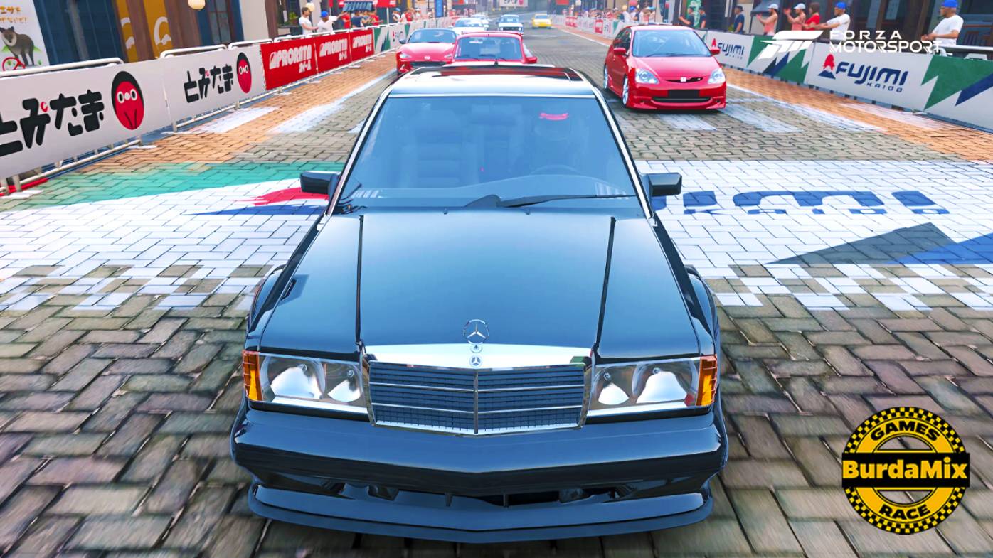 Fujimi Kaido против легенды! Mercedes-Benz 190E Evo II в D-классе Мастер трассы в Forza Motorsport
