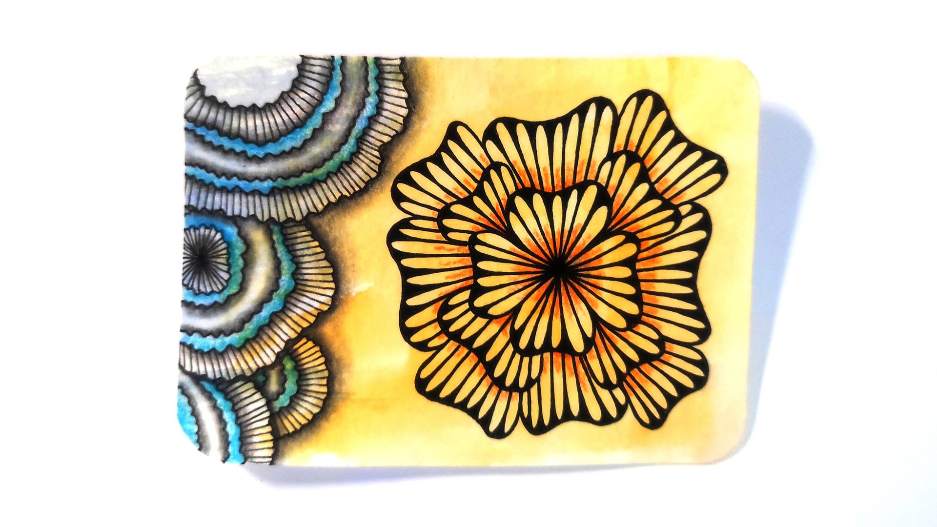 АТС Танцы танглов в акварели 4