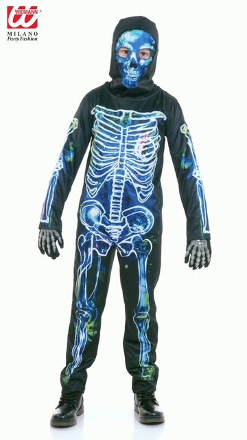 ПМ3408 Костюм Токсичный Скелет 158 см Артикул ОЗОН ID82583