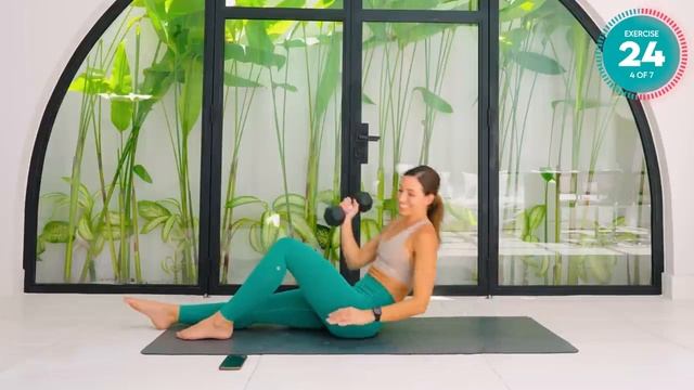 7 min Weighted Abs & Core Workout _ Pilates at Home _ Slow & Controlled