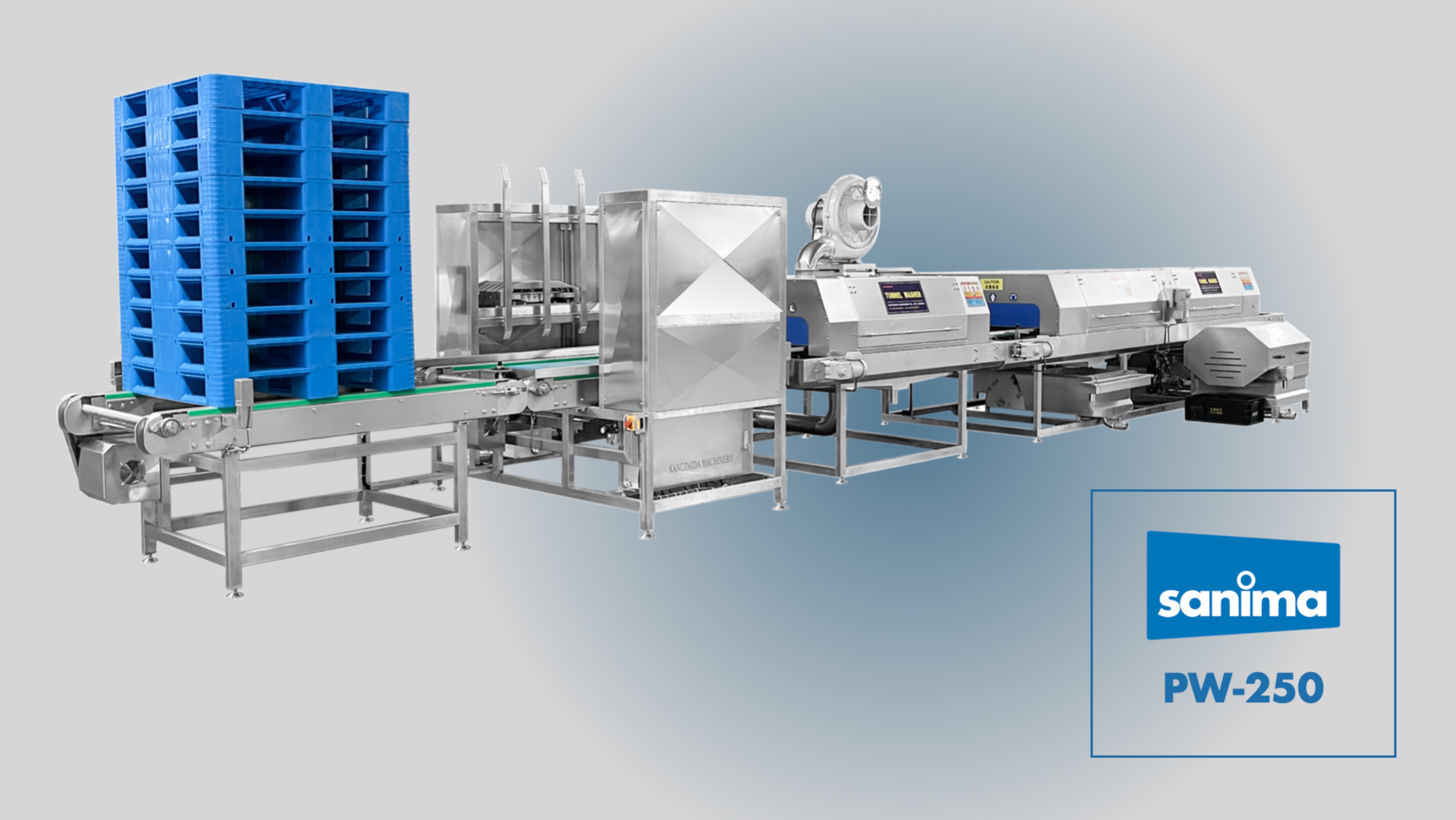 SANIMA PW-250 
Машина для мойки и сушки паллет .