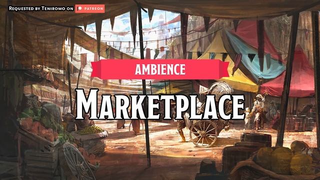 Marketplace D&D TTRPG Ambience 1 Hour by Bardify