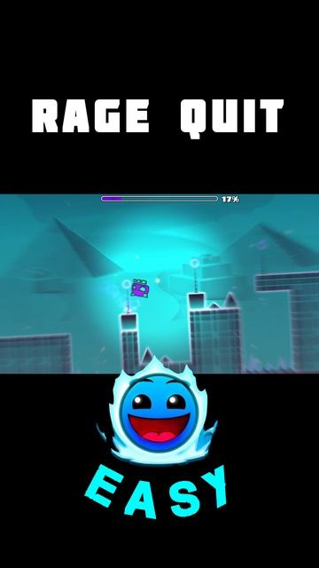 RAGE QUIT | GD ГД Геометри Даш Geometry Dash Easy Level