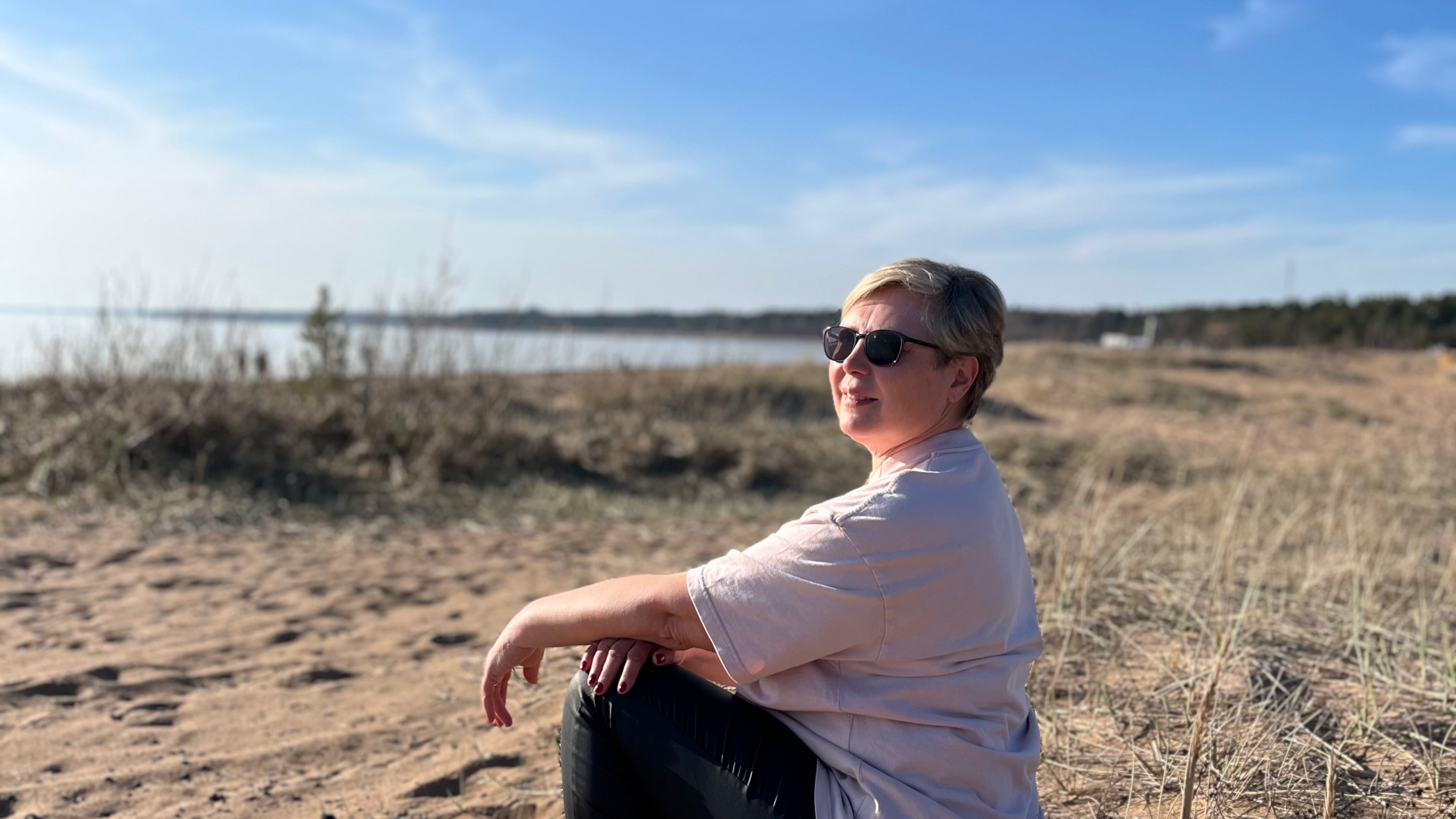 Санкт- Петербург. Пляж Ласковый в  поселке Солнечное.