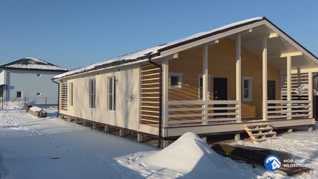 Идеальный одноэтажный каркасный дом для большой семьи.