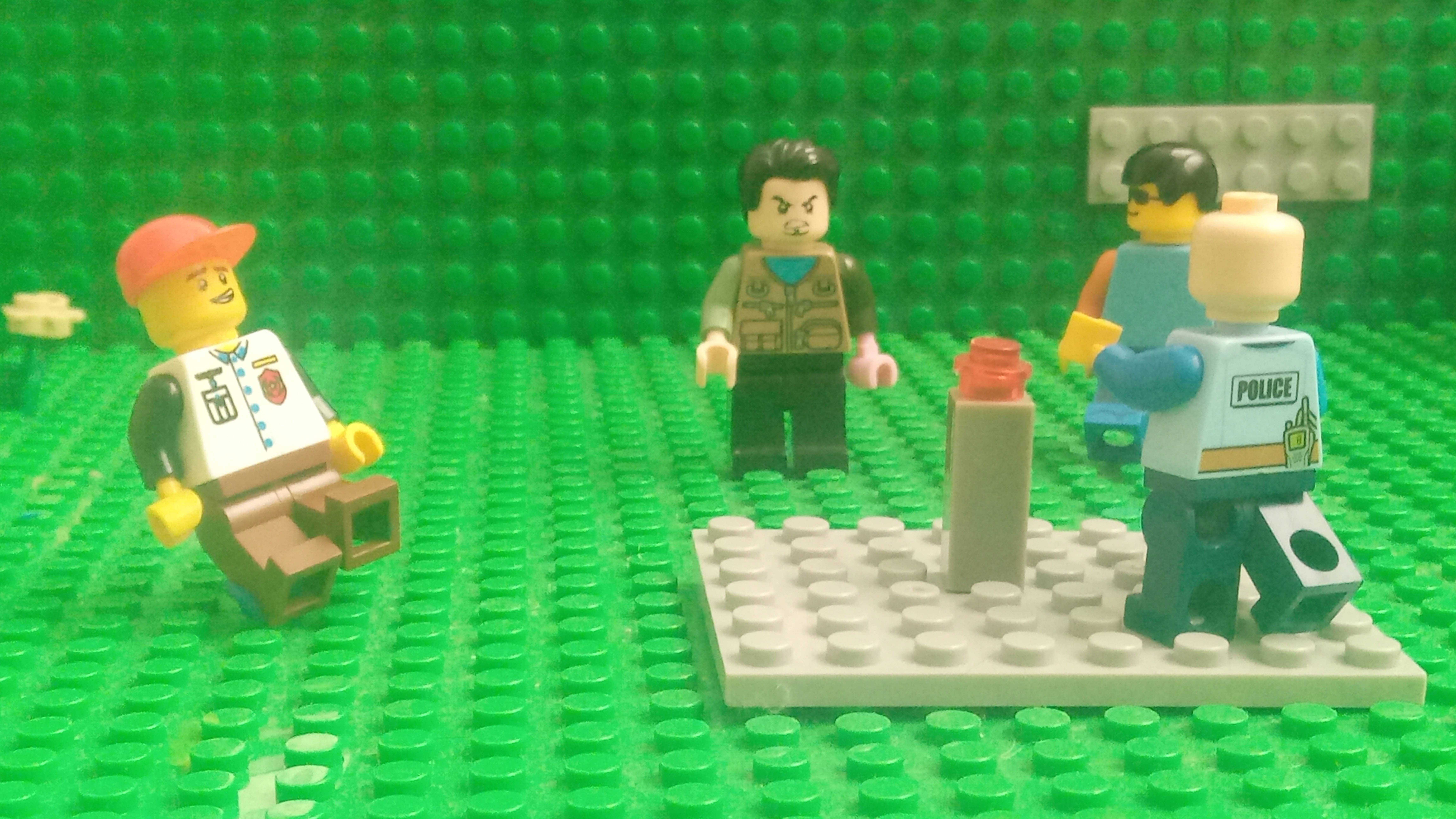 Don't press the button - Лего анимация.