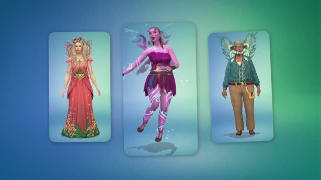 Новинки CAS и превращение в фею The Sims 4 Волшебство природы