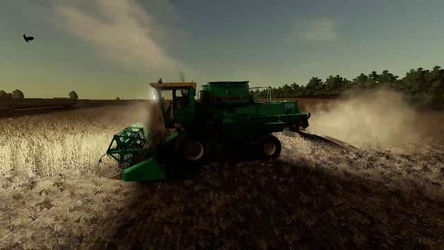 Farming Simulator 19/Карта Кошмак/Утро,а работа в поле уже кипит.