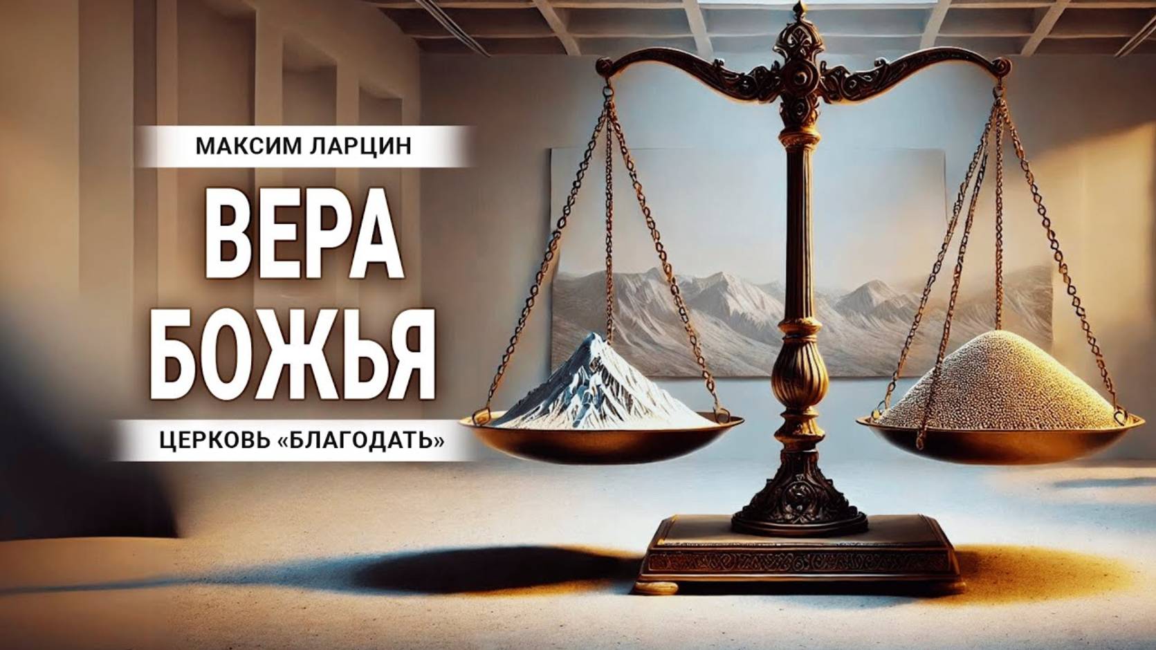 Вера Божья -Максим Ларцин 27.10.24 проповедь