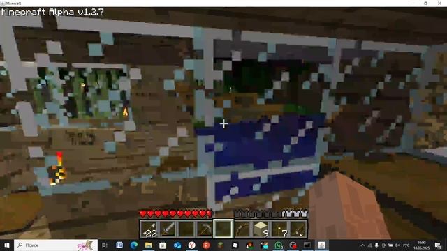 minecraft alpha 1.2.7- мини выживание(часть 3)