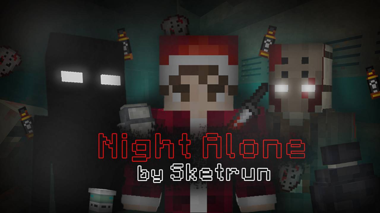 На меня ОХОТИТЬСЯ МАНЬЯК?! | Night Alone прохождение | Хоррор карта майнкрафт Jaja Kok