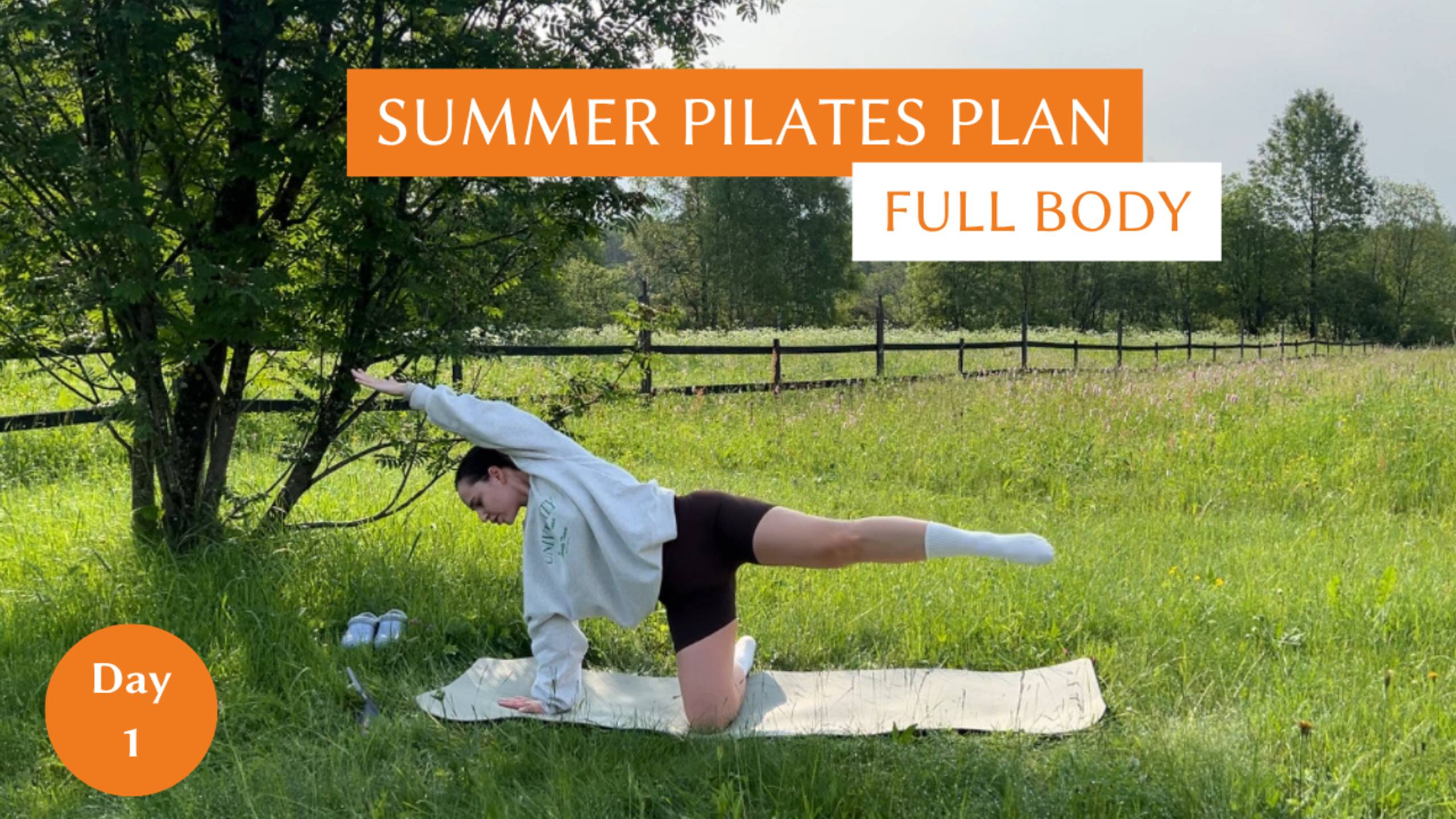 Летний марафон Пилатеса (1 неделя)|День 1, Пилатес для красивой фигуры, приятная силовая на все тело