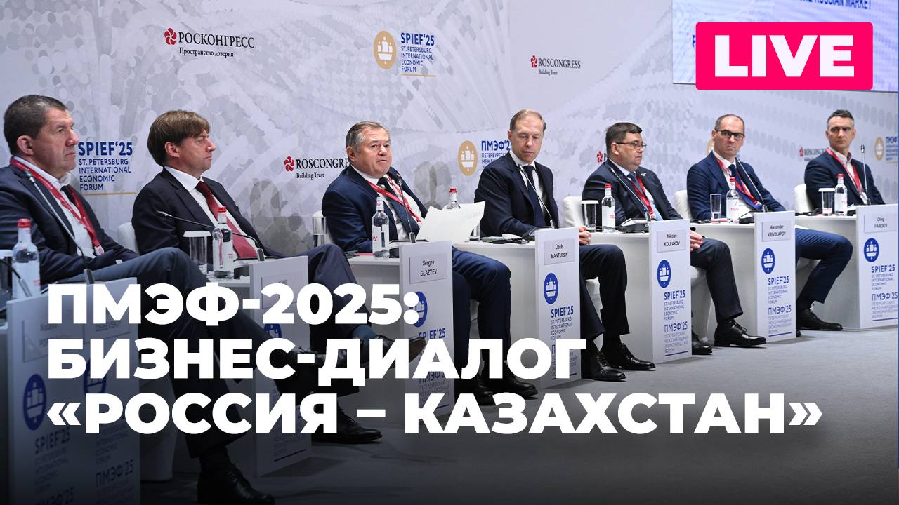 Бизнес-диалог «Россия – Казахстан» проходит на полях ПМЭФ-2025