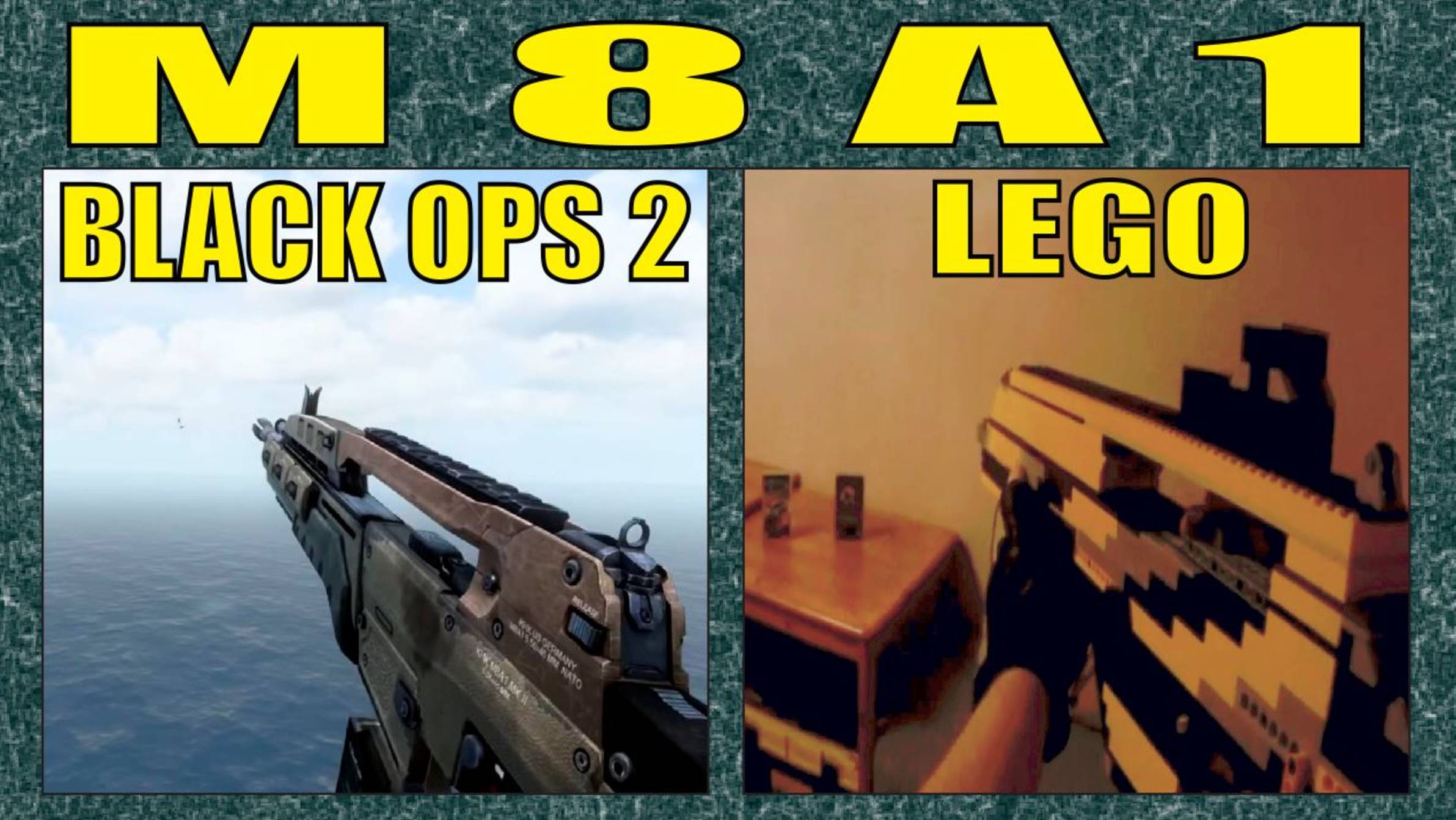 ЛЕГО ОРУЖИЕ | ШТУРМОВАЯ ВИНТОВКА M8A1 ИЗ ИГРЫ CALL OF DUTY BLACK OPS 2 | СТРЕЛЯЕТ