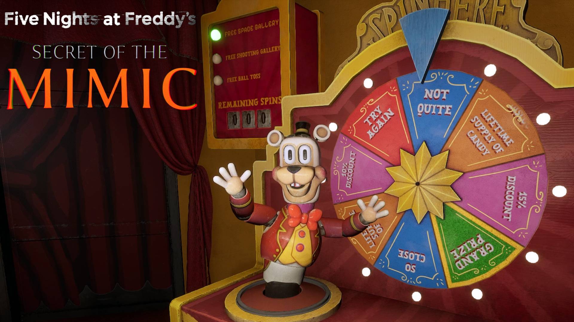 Большой Цирк и Колесо Призов - FNAF Secret of the Mimic | Прохождение #3