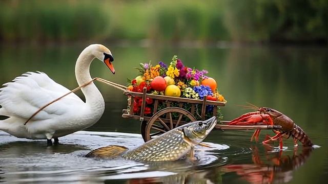 Лебедь, Рак и Щука