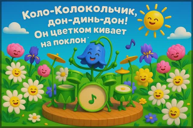 Колокольчик | Студия "Доброзвук" | Весёлая песенка для детей | Летнее караоке | Новинка 2025