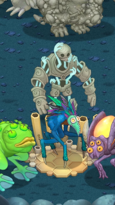 Вывел Гомункула,Брампа,Повека,Зинта в My singing monsters.