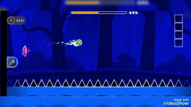 ещё одно видео, из geometry dash