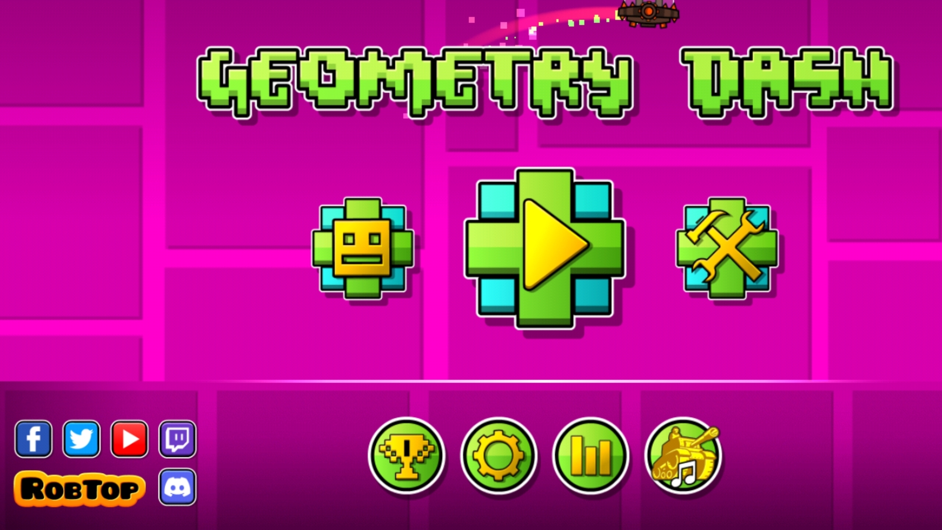 Играю в geometry dash. Прошёл dash.