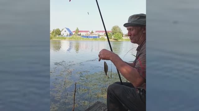 Повезло рыбке! 🐟😜 #рыбалка #михалычдачник