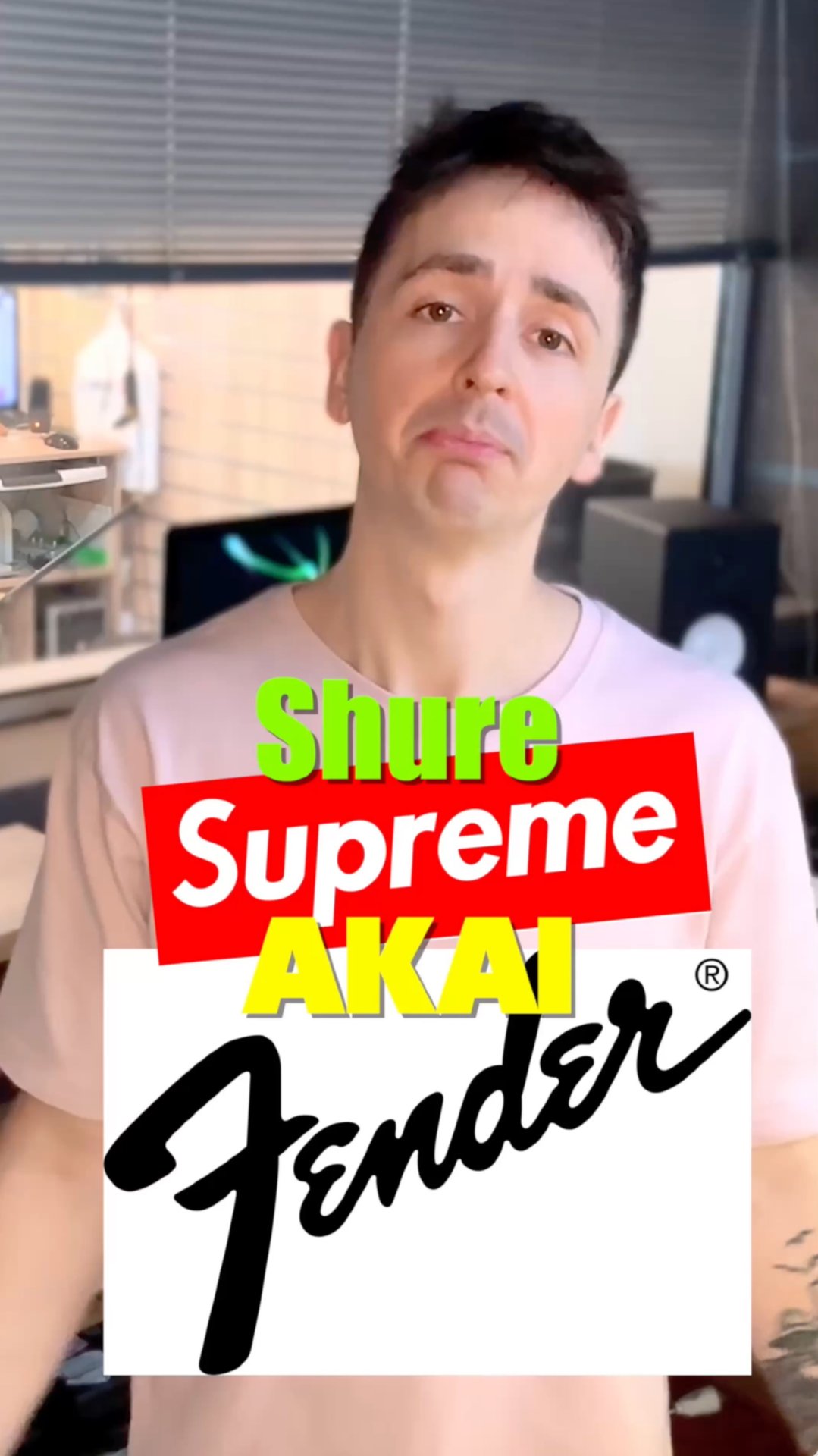 Коллаба Supreme с Shure, Akai и Fender #supreme #shure #akai #fender