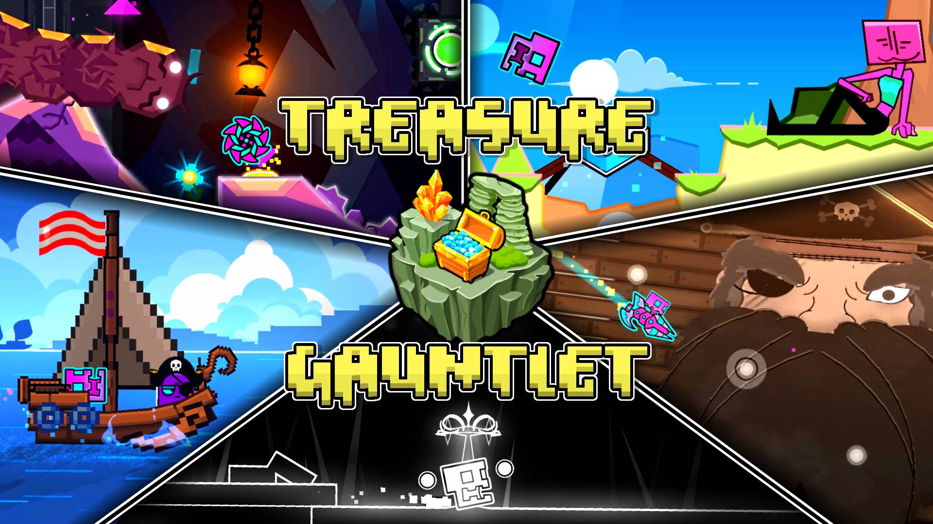 Все уровни Treasure Gauntlet | Geometry Dash