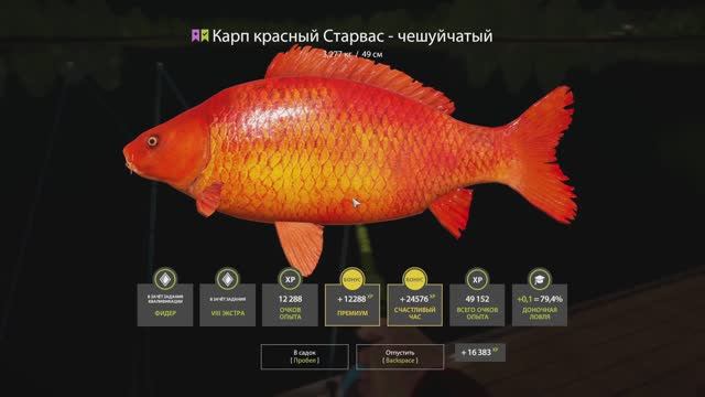 Русская Рыбалка 4-Задание Экстра: Три вида редкой Рыбы оз. Янтарное