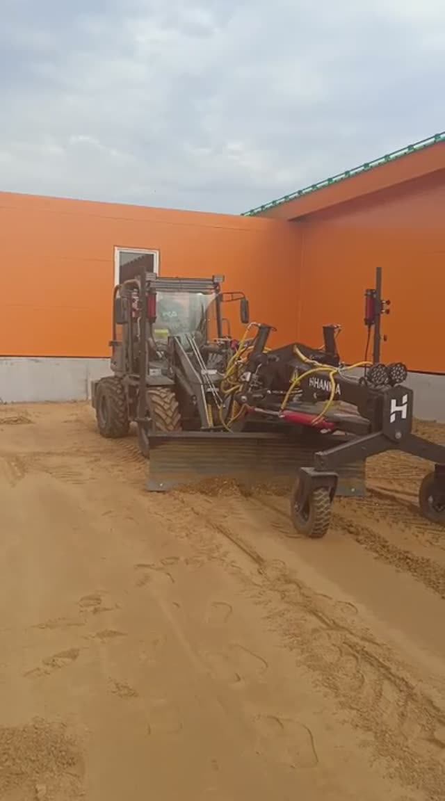 Грейдер HANMA на мини погрузчик с лазерным нивелиром