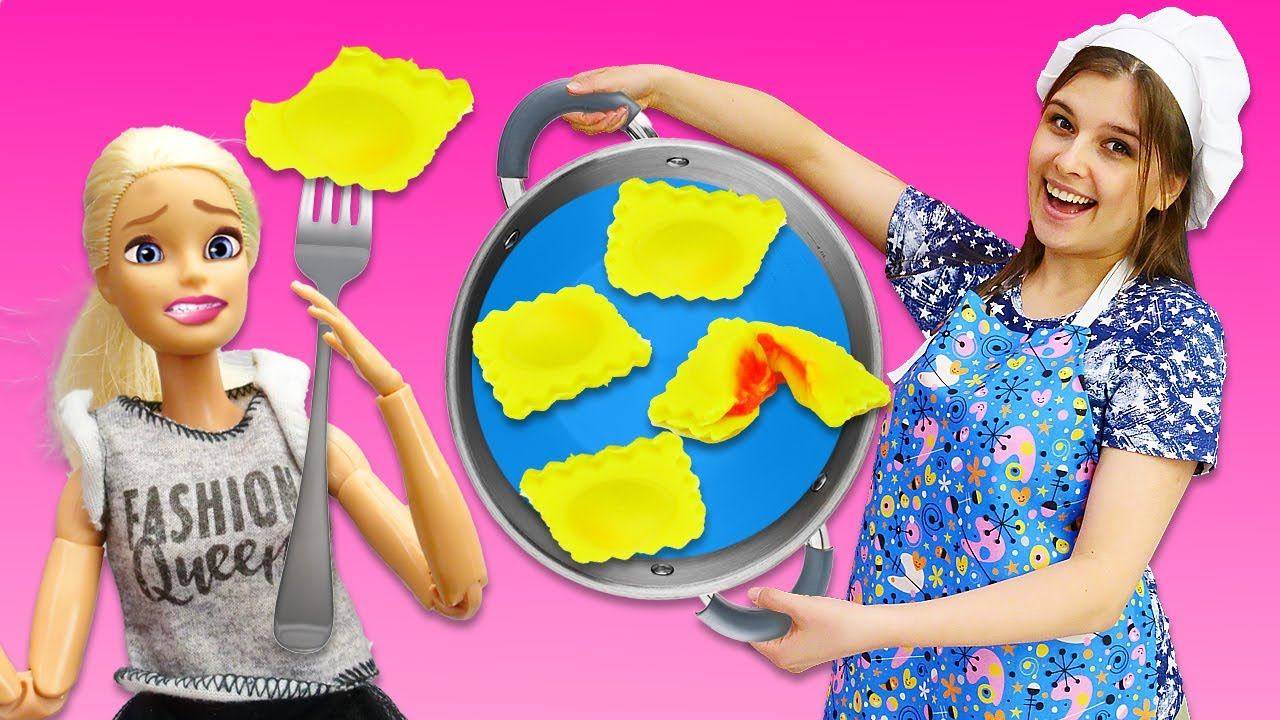 Ох уж эти куклы – Барби не умеет готовить – Игры в готовку из Плей До для девочек