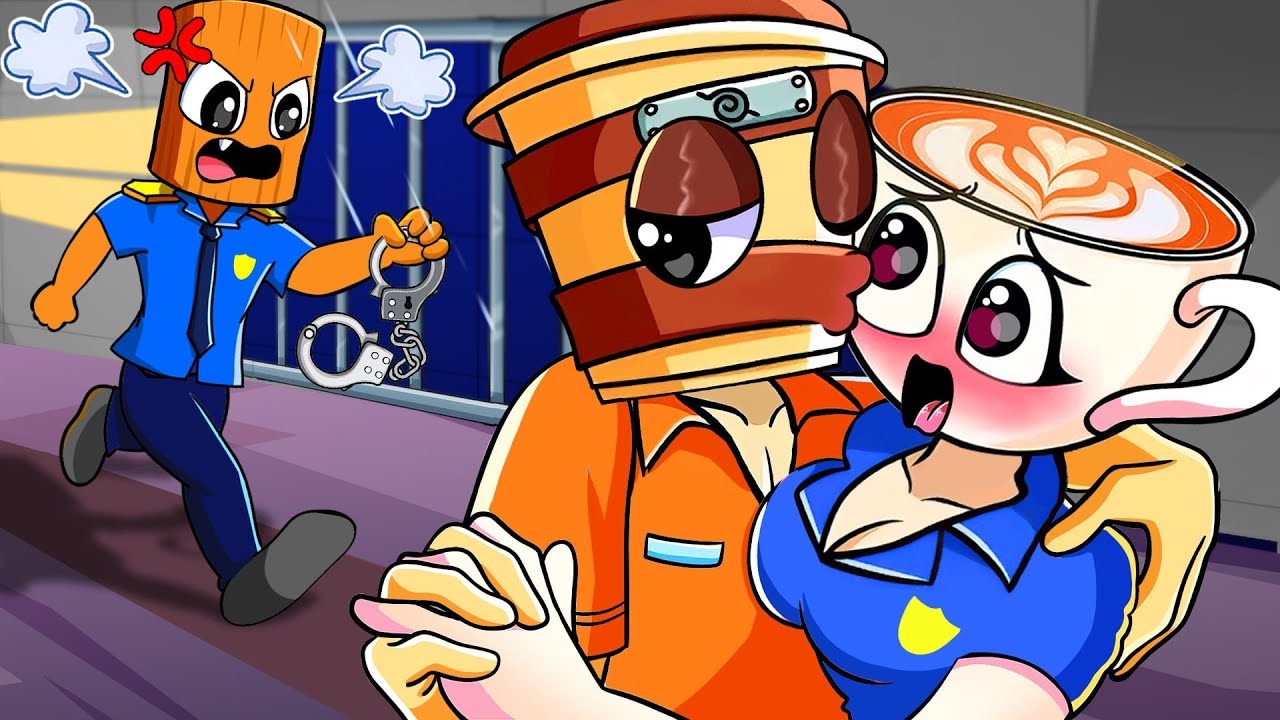 ДЕВУШКА-ПОЛИЦЕЙСКИЙ, БАЛЕРИНА КАПУЧЧИНО, ВЛЮБЛЯЕТСЯ В ЗАКЛЮЧЕННОГО КАПУЧИНО✨| Анимация Brainrot