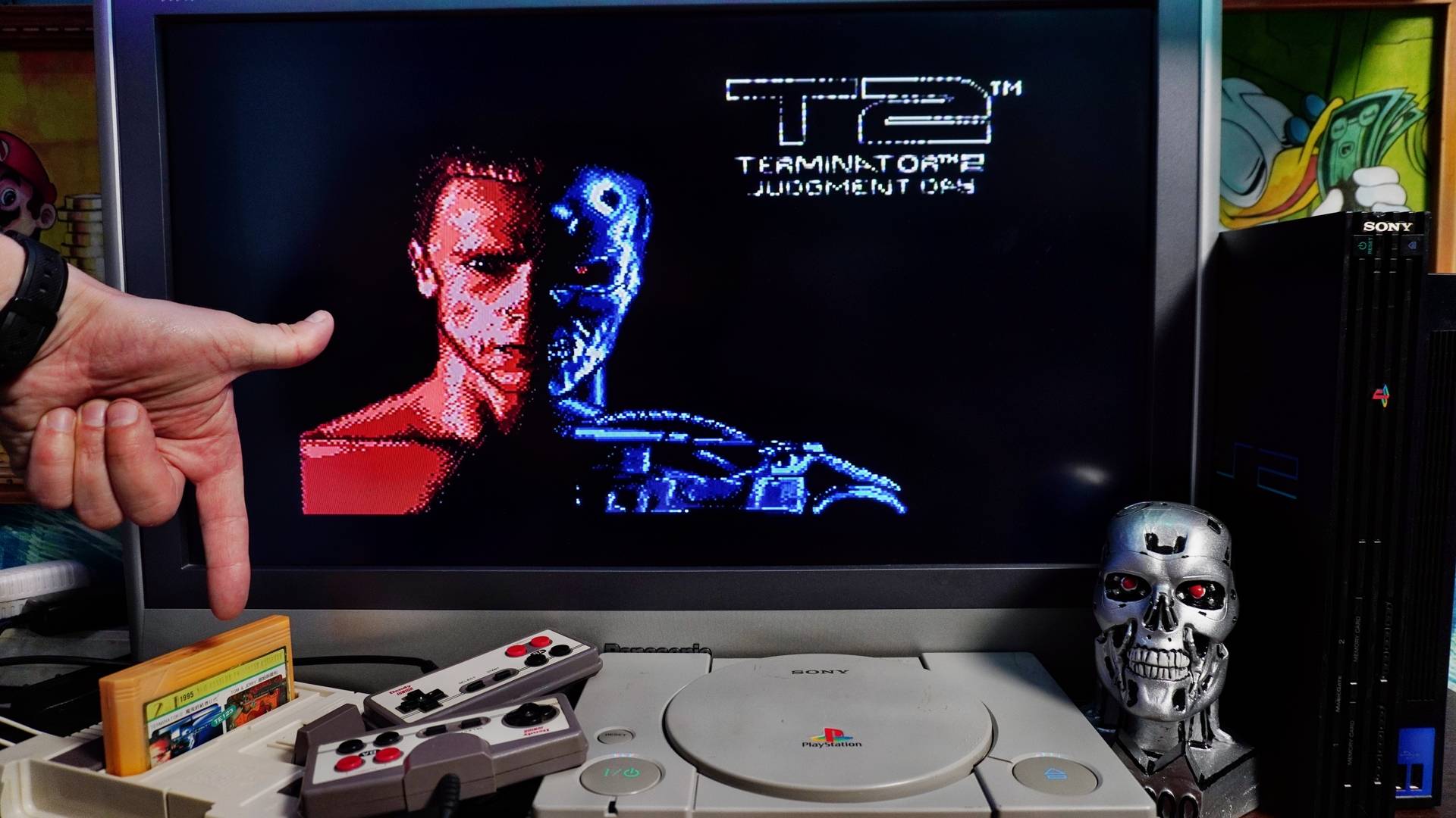 Играю Terminator 2: Judgment Day / Терминатор 2: Судный День на Dendy Junior из 90х 8бит
