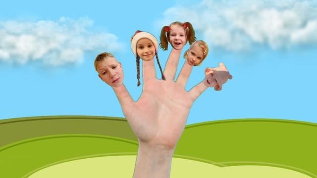 Веселые песенки для детей с Family Fox. Семейка пальчиков. Папа пальчик. Учим цвета с детьми.