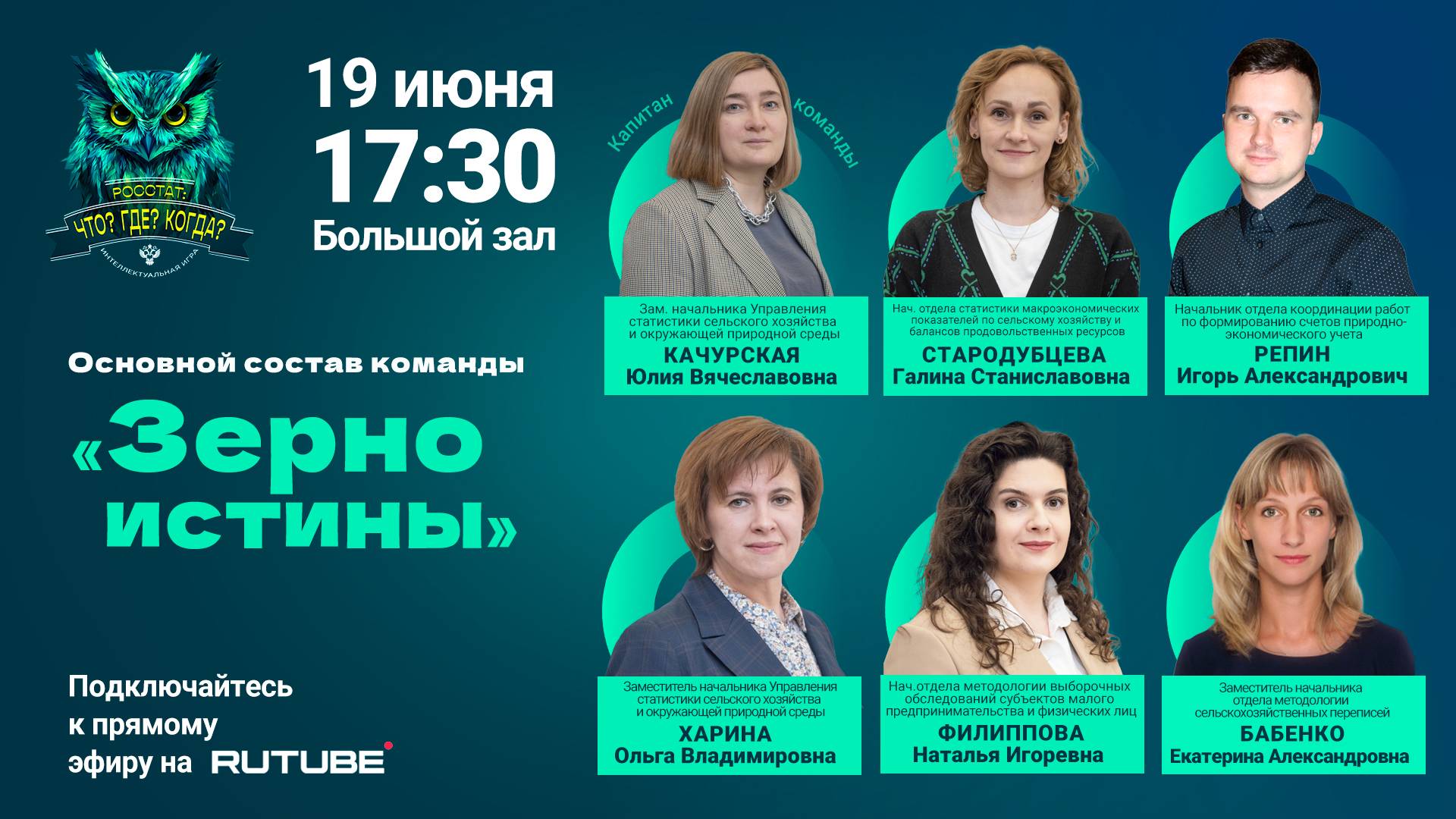 Росстат "Что? Где? Когда?" 2025 Игра 7 "Зерно истины"