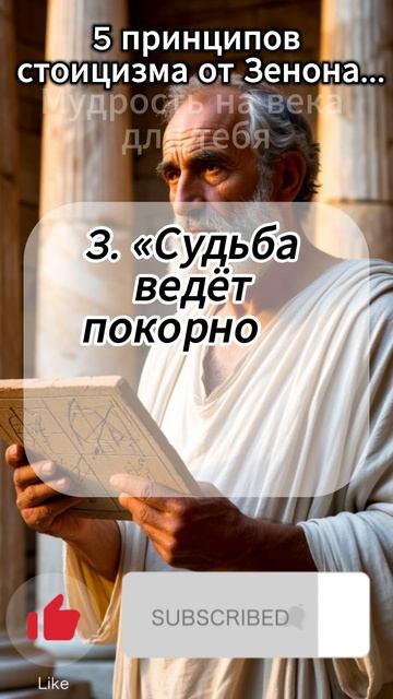 5 принципов стоицизма от Зенона...