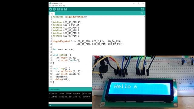 16. LCD Screen - Display Text Directly on Your CircuitRobot
