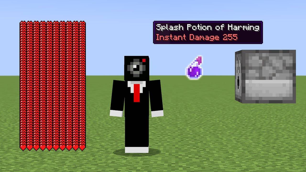 прирост здоровья на 255 против мгновенного урона на 255